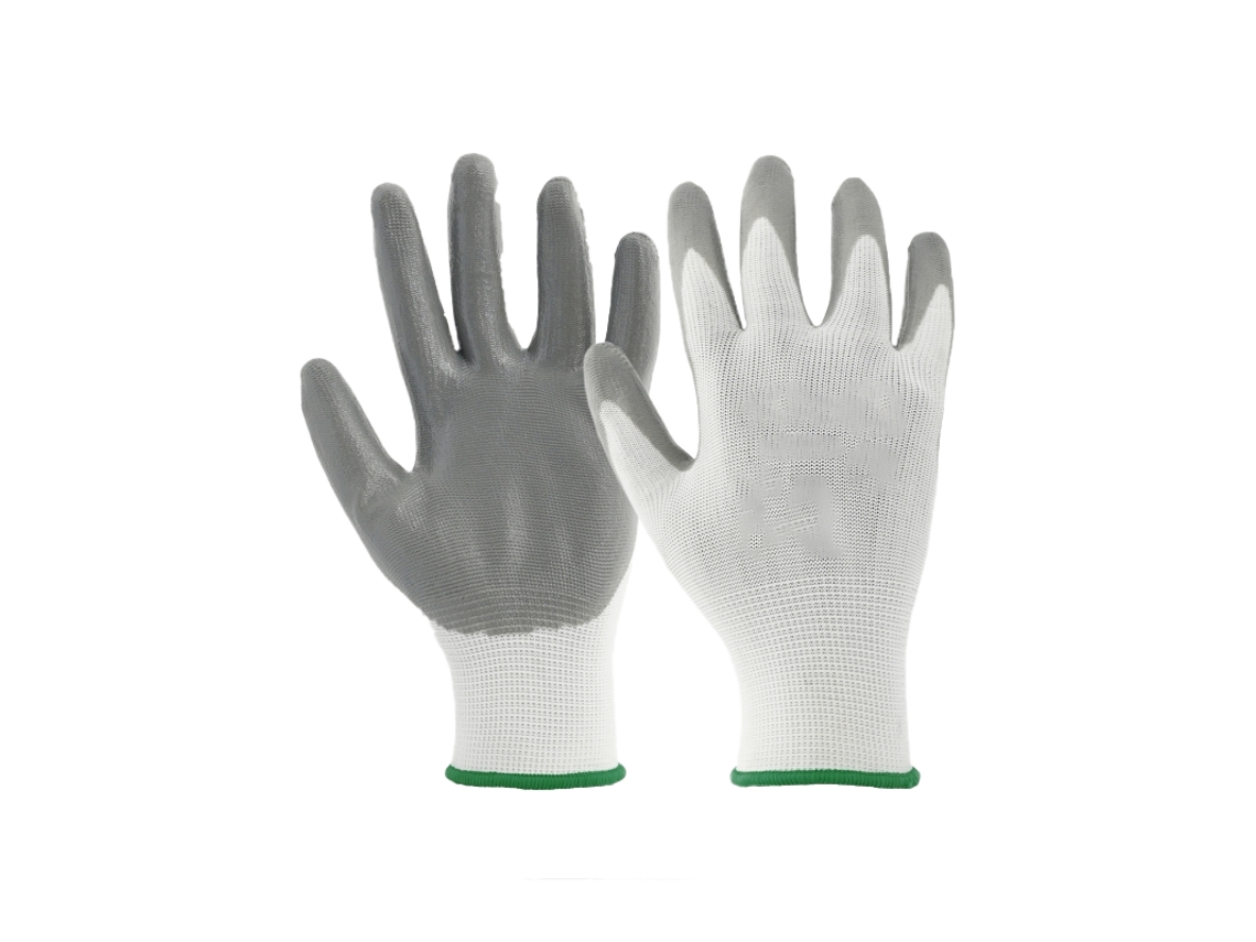 Luva de ProteÃ§Ã£o de Malha Poliamida Revestida de Nitrilo CHEMITOOL SAFETY | Worten.pt