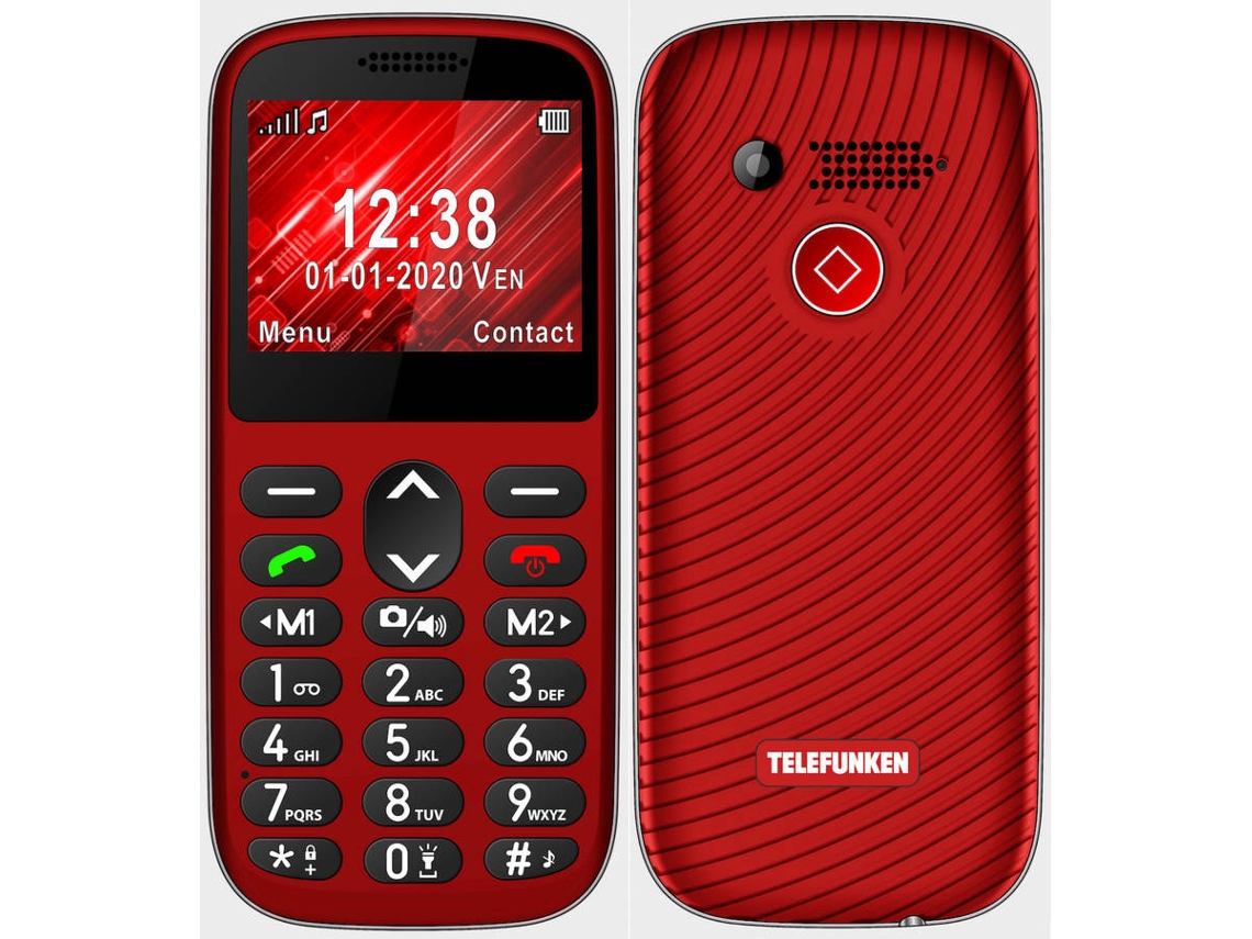 Telemóvel Sénior TELEFUNKEN S420 (2.31'' - 2G - Vermelho) | Worten.pt