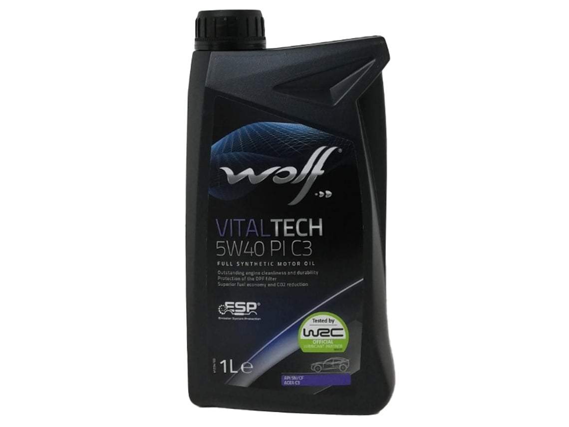 Óleo de Motor WOLF Vitaltech 5W40 PI C3 (1 L) | Worten.pt