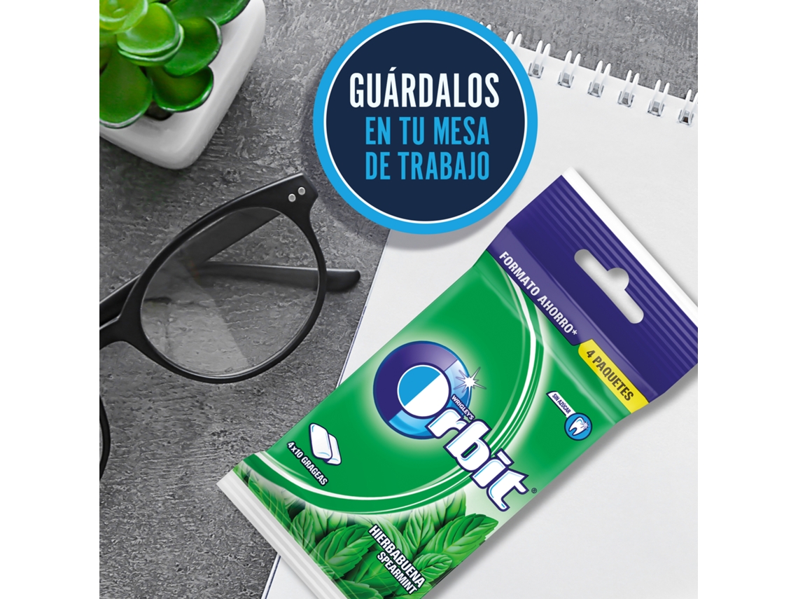 ORBIT Pastilhas Elásticas Sem Açúcar de Hortelã Forte em Drageias 10 ...