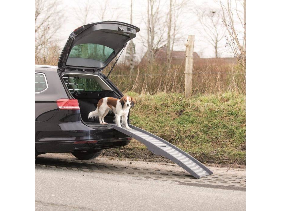 Rampa para Cães TRIXIE Dobrável (Cinzento - 39x150cm - Plástico ...