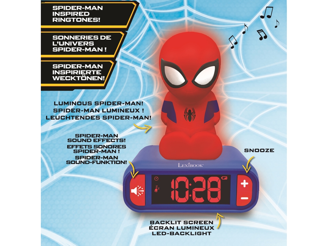 Relógio Infantil LEXIBOOK Despertador Spider Man | Worten.pt