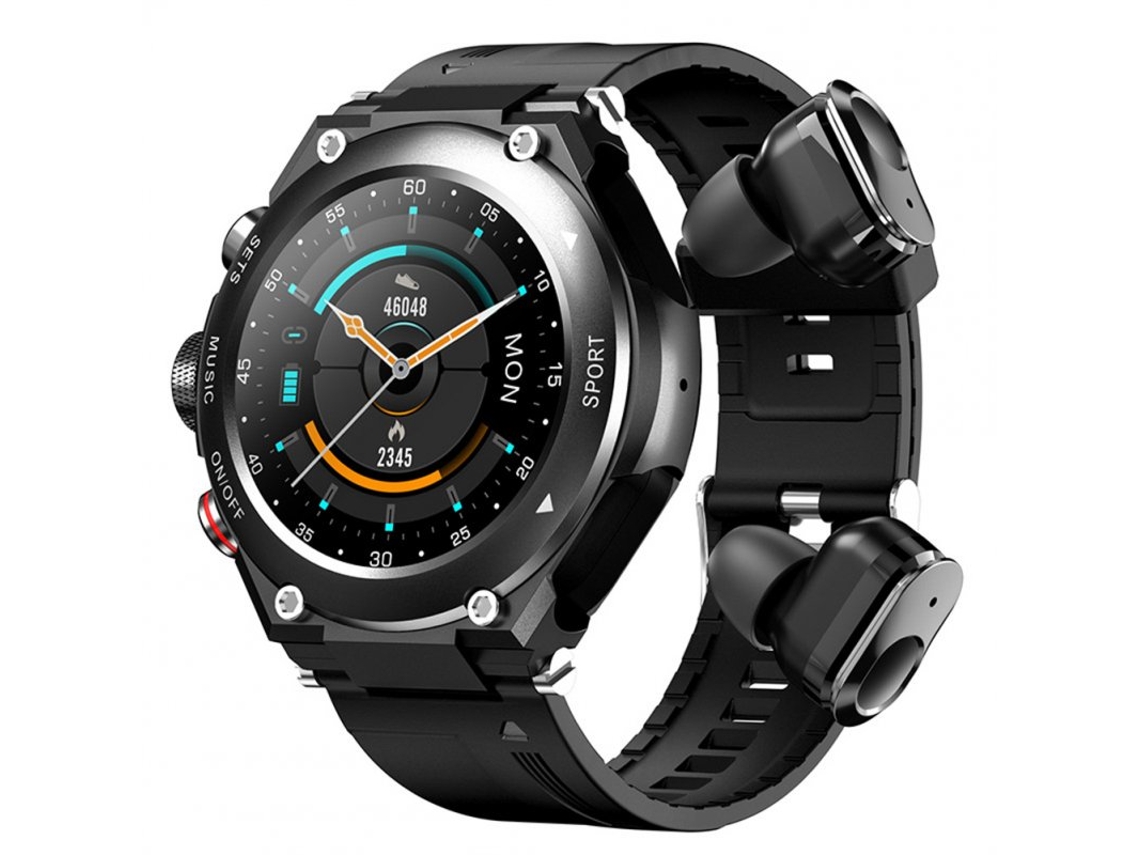 Smartwatch T92 2 em 1 Bluetooth Auriculares Chamada Frequência Cardíaca ...
