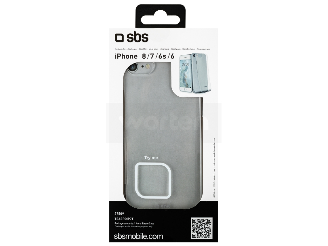 Capa iPhone 6, 6s, 7, 8, SE SBS Aero Transparente | Worten.pt