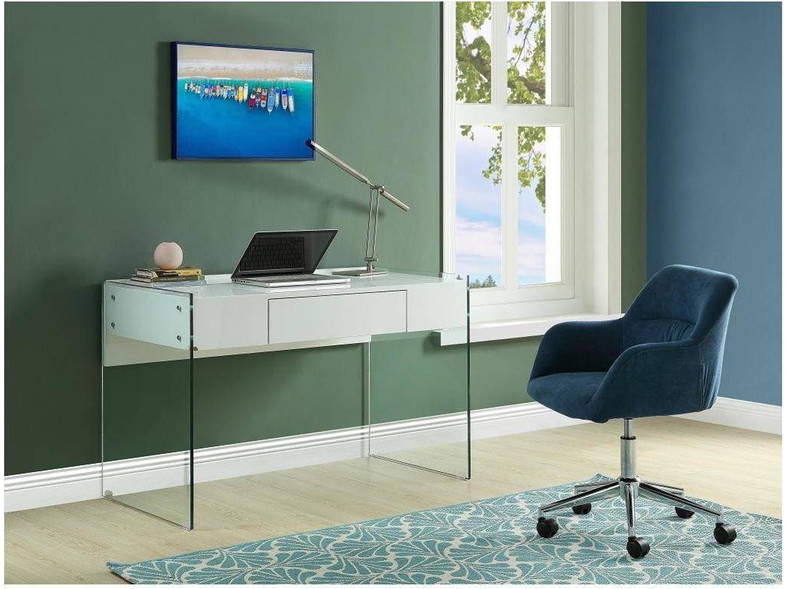 Cadeira Escritório Heka VENTE-UNIQUE (Azul Esverdeado - Metal, Tecido e ...