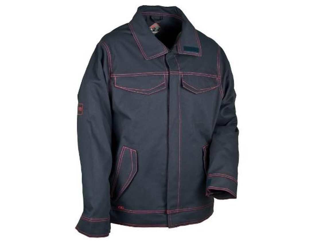 Chaqueta soldador 100% algodon con tratatamiento antillama cofra ...