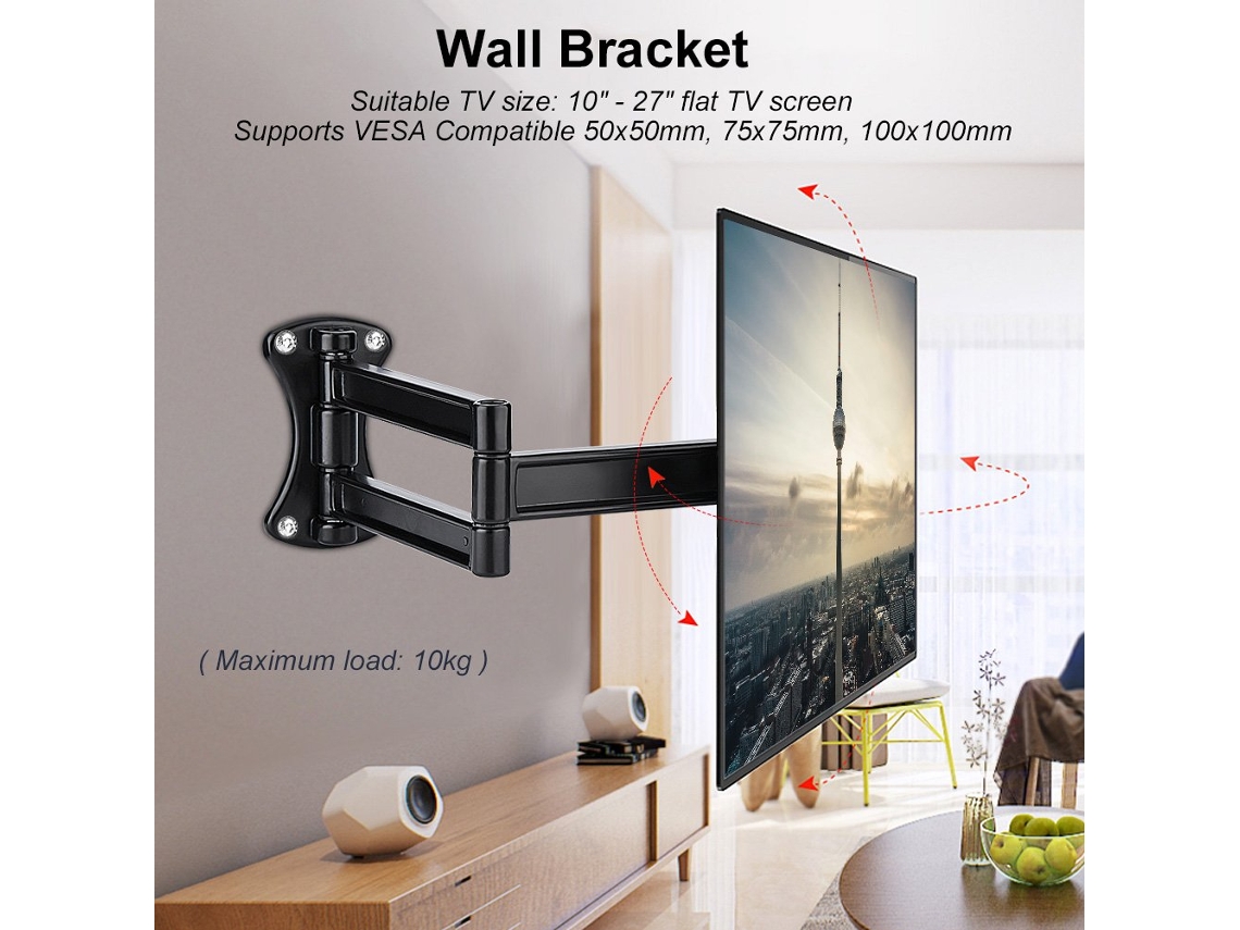 Suporte de Parede de Tv Suporte de Parede de Tv Inclinação Rotatable ...