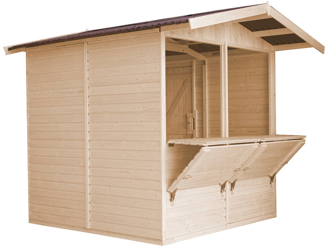Abrigo de Jardim de Madeira TIMBELA M149 (4 M² - 232 x 253 x 263 cm) | Worten.pt