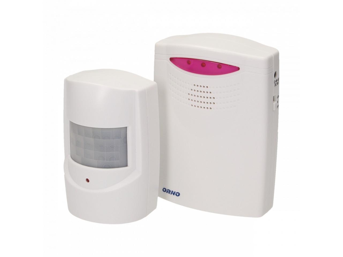 Mini Alarme com Sensor Detector de Movimento Pir S/ Fios Anunciador de ...