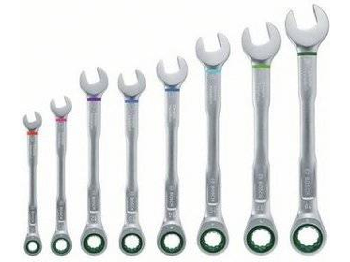 Conjunto de 8 Chaves Combinadas com Catraca BOSCH | Worten.pt