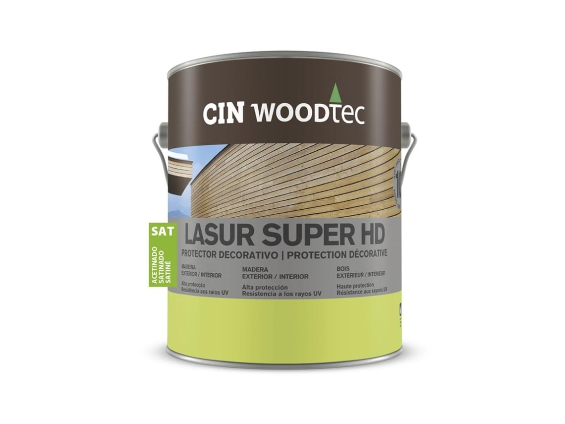 Woodtec Lasur Super Hd Satinado Cor Cin #0479 Abeto Verde 0,75L | Worten.pt