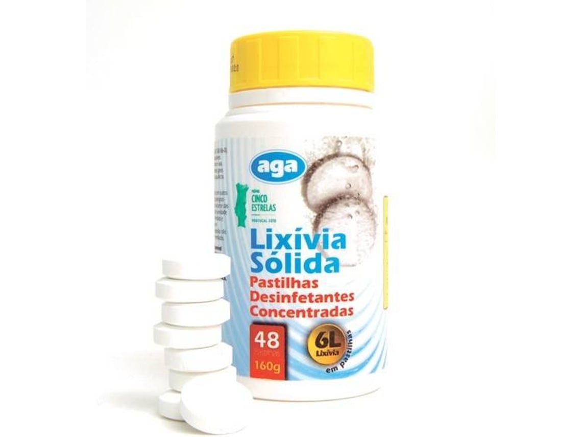 Lixívia Sólida Pastilhas AGA (48Un) | Worten.pt