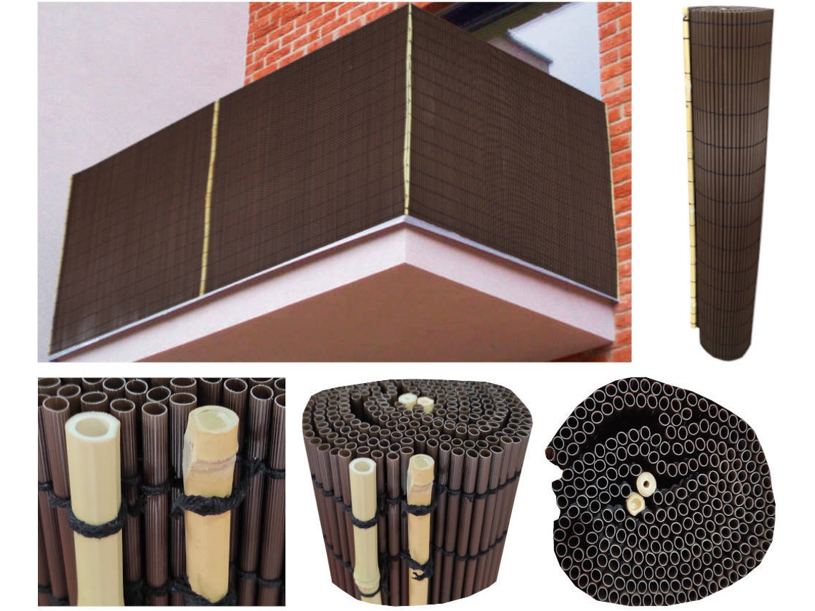 Caniço Oval Bambu Pvc COMERCIAL CANDELA (Castanho -1,5 x 3 m) | Worten.pt