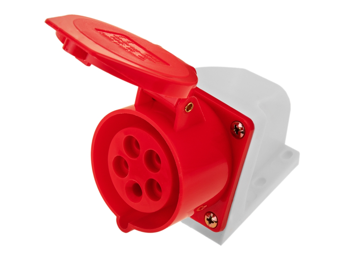 Tomada Industrial Cee Plug Feminino 3P+T+N 16A 415V Ip44 Iec-60309 De ...