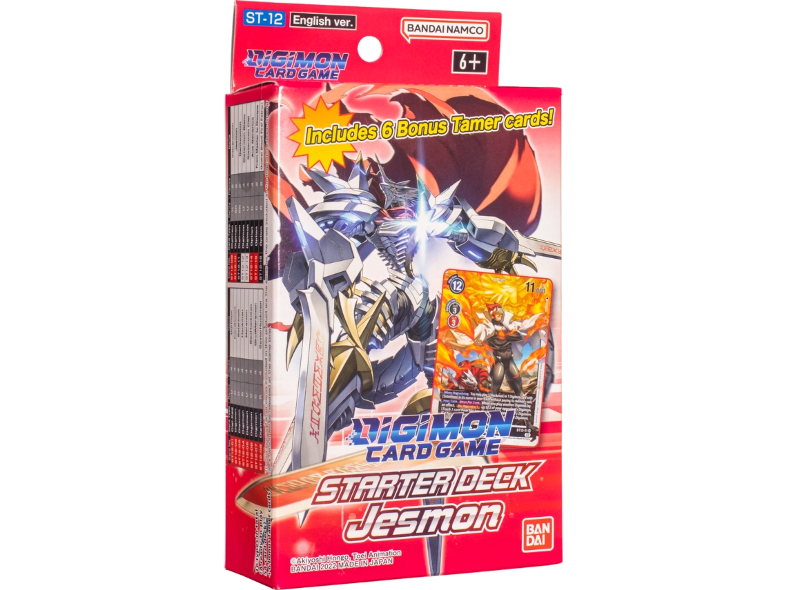 Jogo de Cartas BANDAI Digimon Starter Deck Jesmon St12 (Idade Mínima ...