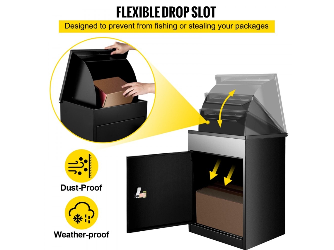 Briefes De Pacotes Do Vemor 44X35X58Cm Caixa De Pacote Galvanizada ...