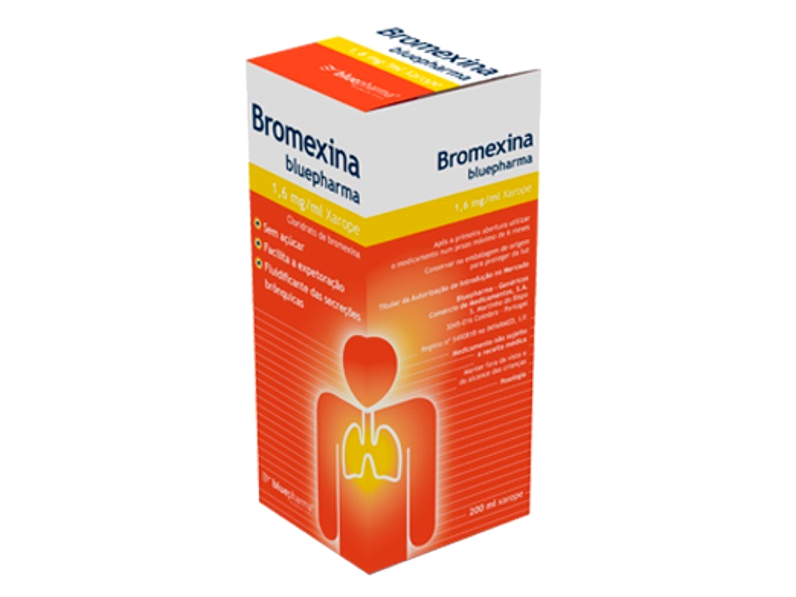 Xarope Bromexina Bluepharma (1,6mg/ml) | Worten.pt