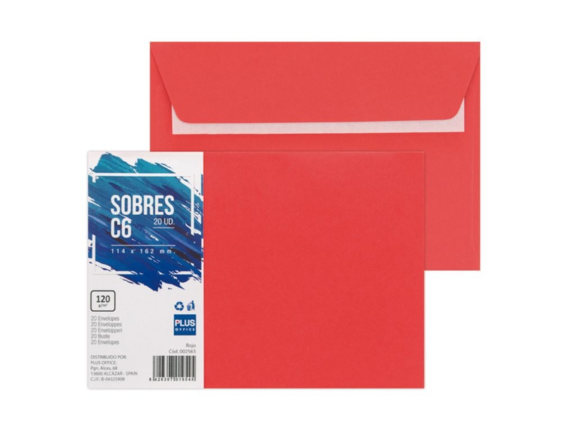 Envelopes Coloridos para Escritório com Tira Autoadesiva PLUS OFFICE ...