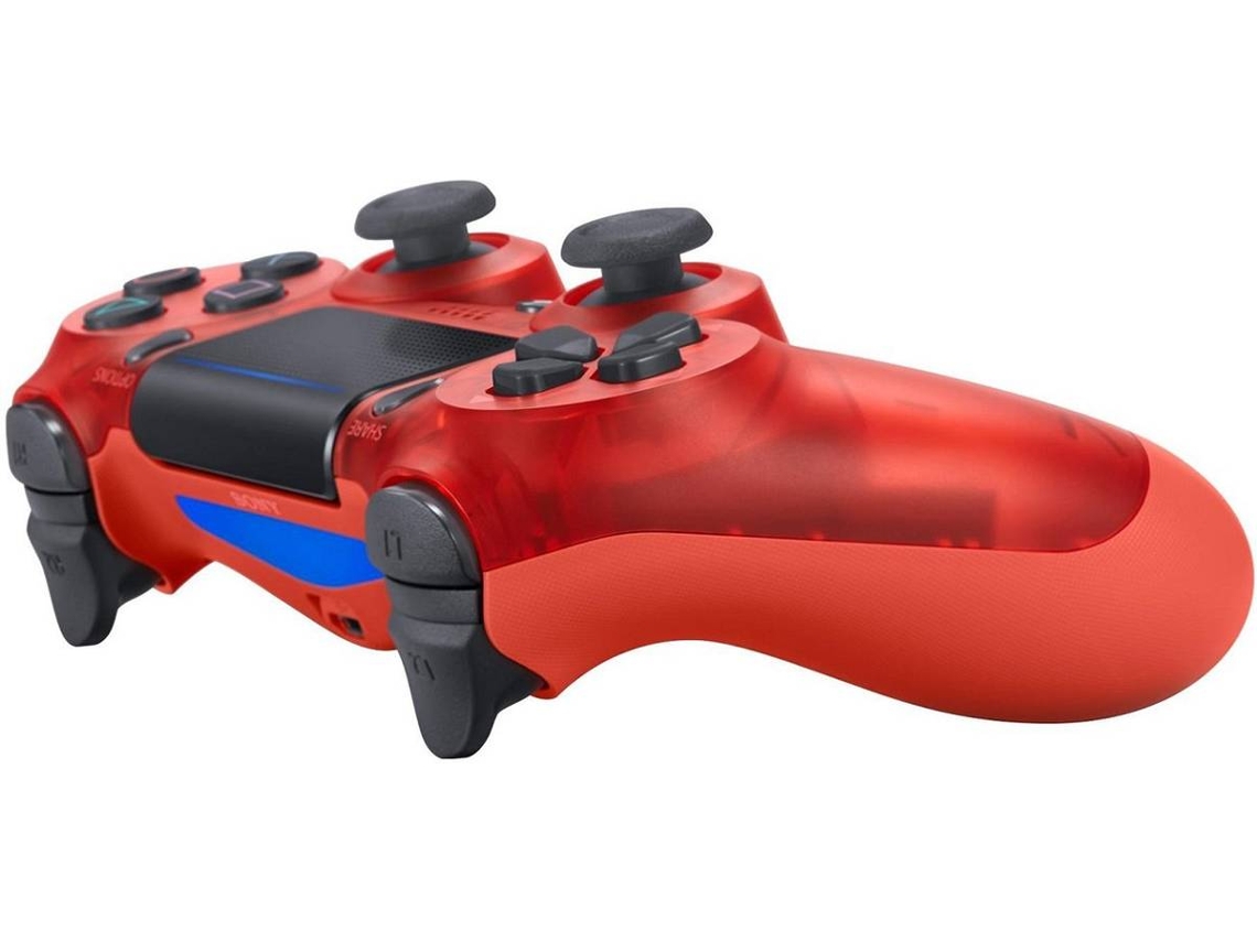Comando PS4 SONY DualShock 4.0 V2 Cristal Vermelho | Worten.pt