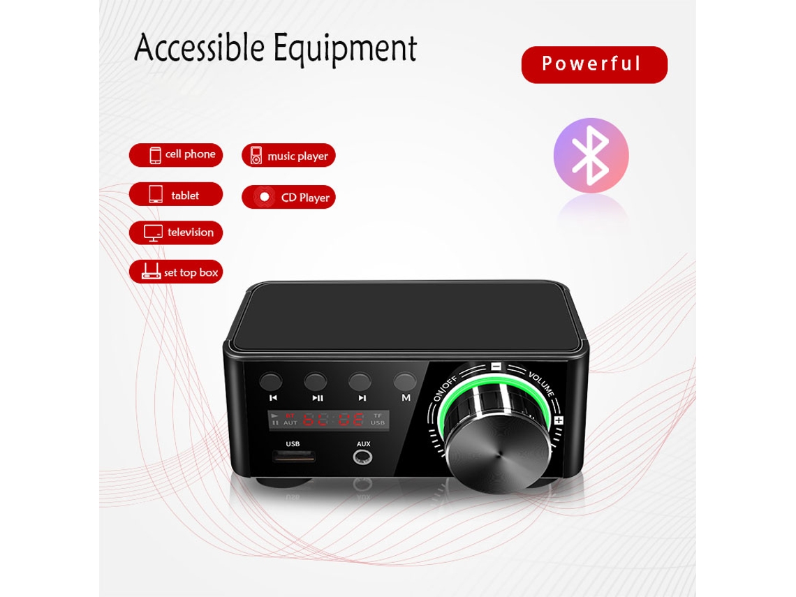 Mini Amplificador 50W+50W Infineon Ma12070 Bluetooth 5.0 Digital Audio ...