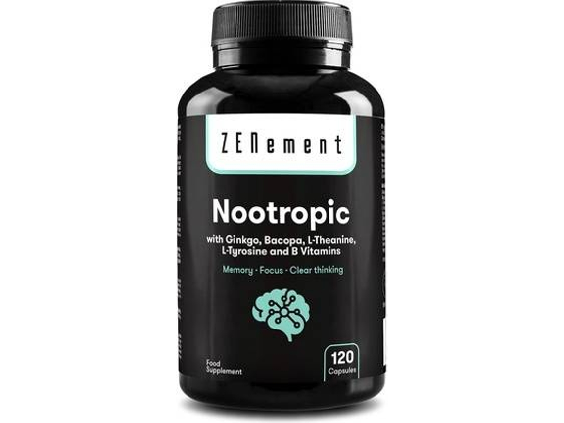 Suplemento Alimentar ZENEMENT Nootrópico (120 cápsulas) | Worten.pt