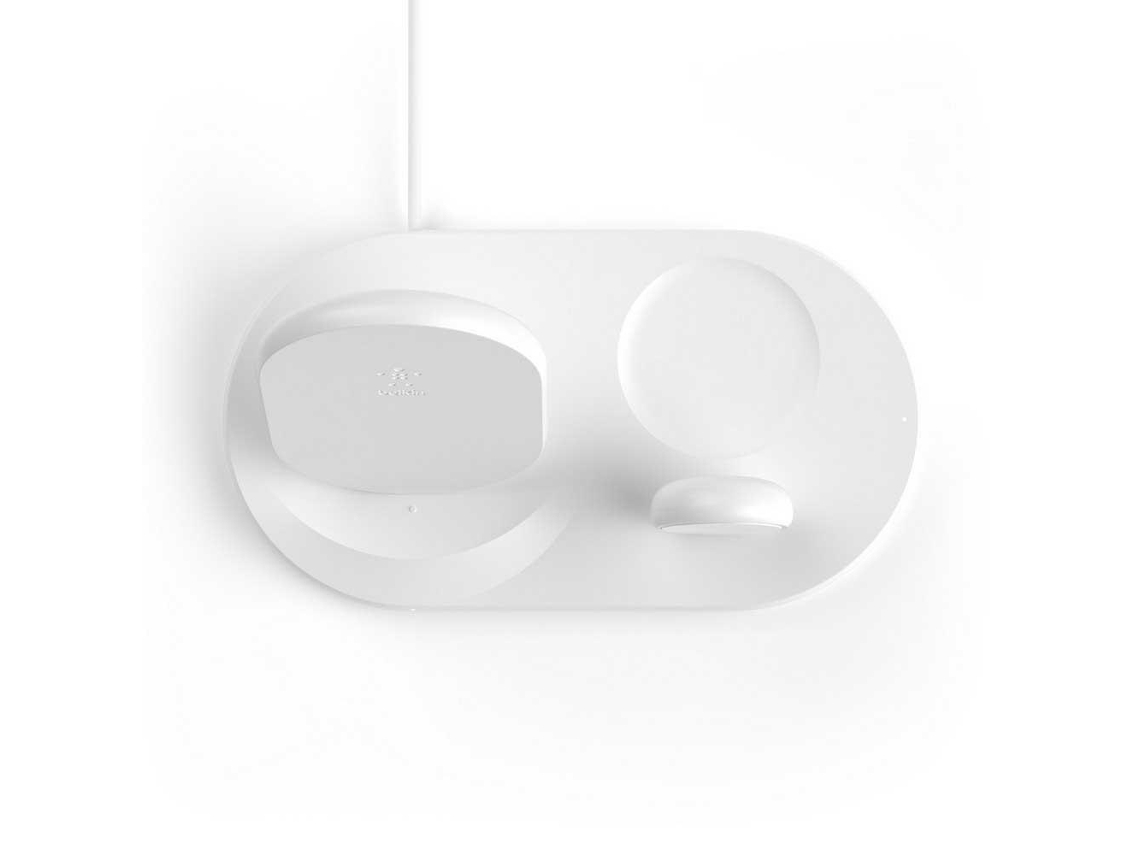 Carregador Wireless BELKIN 3 em 1 Branco | Worten.pt