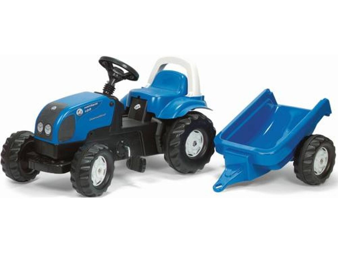Conjunto de Trator Landini Power Farm 95 ROLLYTOYS Kid com Atrelado ...