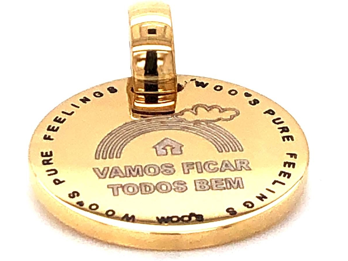 Medalha WOO'S PURE FEELINGS Lisa (Aço - Dourado - 2 cm) | Worten.pt