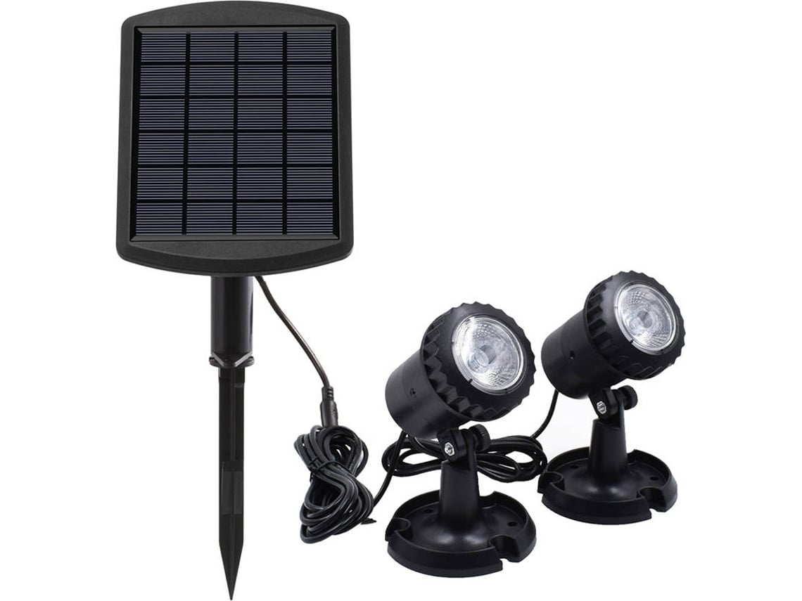 Candeeiro Exterior Luz Solar ANSELF LED IP68 1800 | Worten.pt