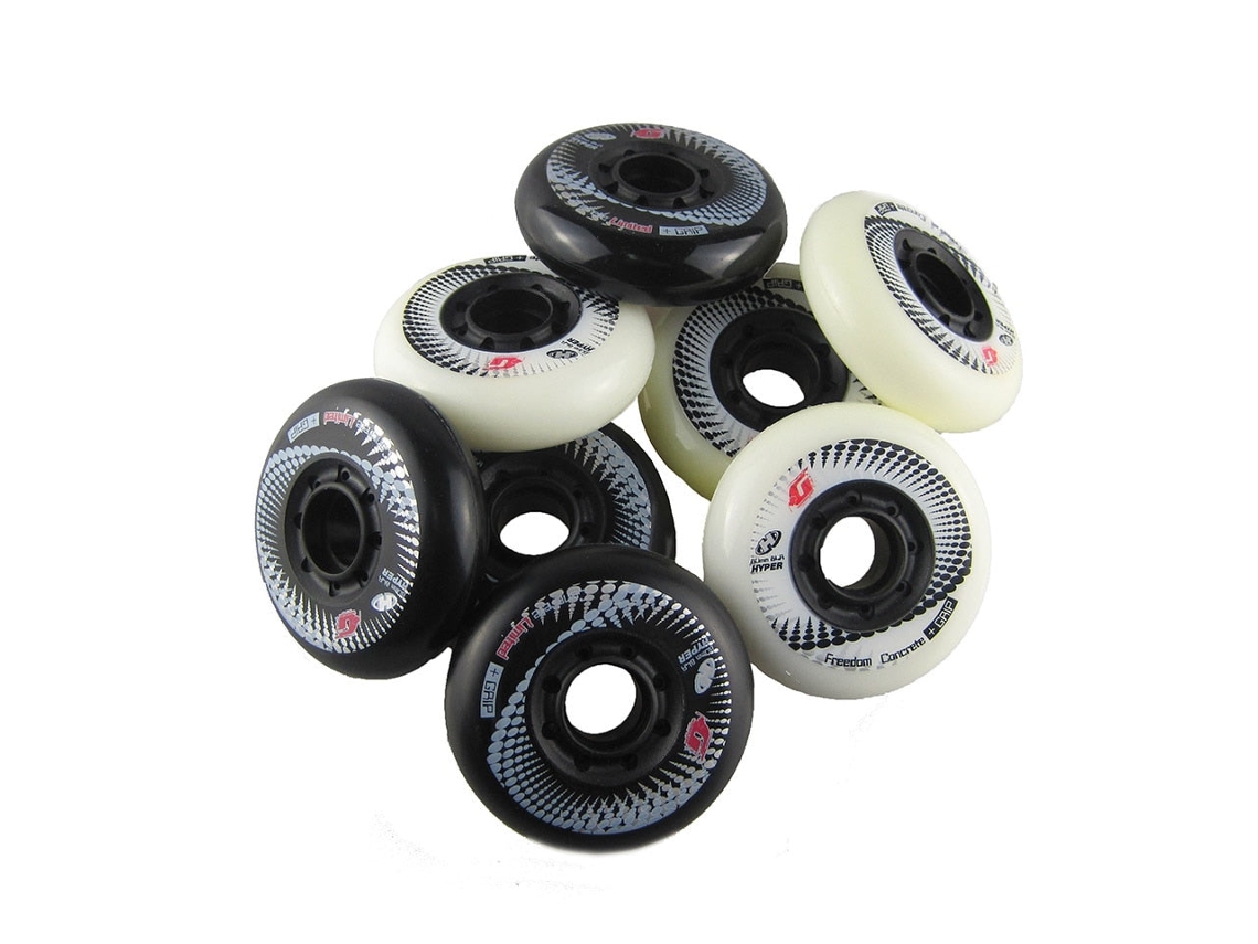 Rodas de Skate em Linha de Concreto Hyper SLOWMOOSE (80 mm Preto ...