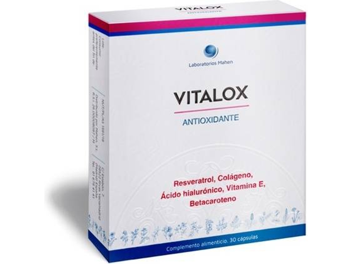 Suplemento Alimentar MAHEN Vitalox (30 cápsulas) | Worten.pt