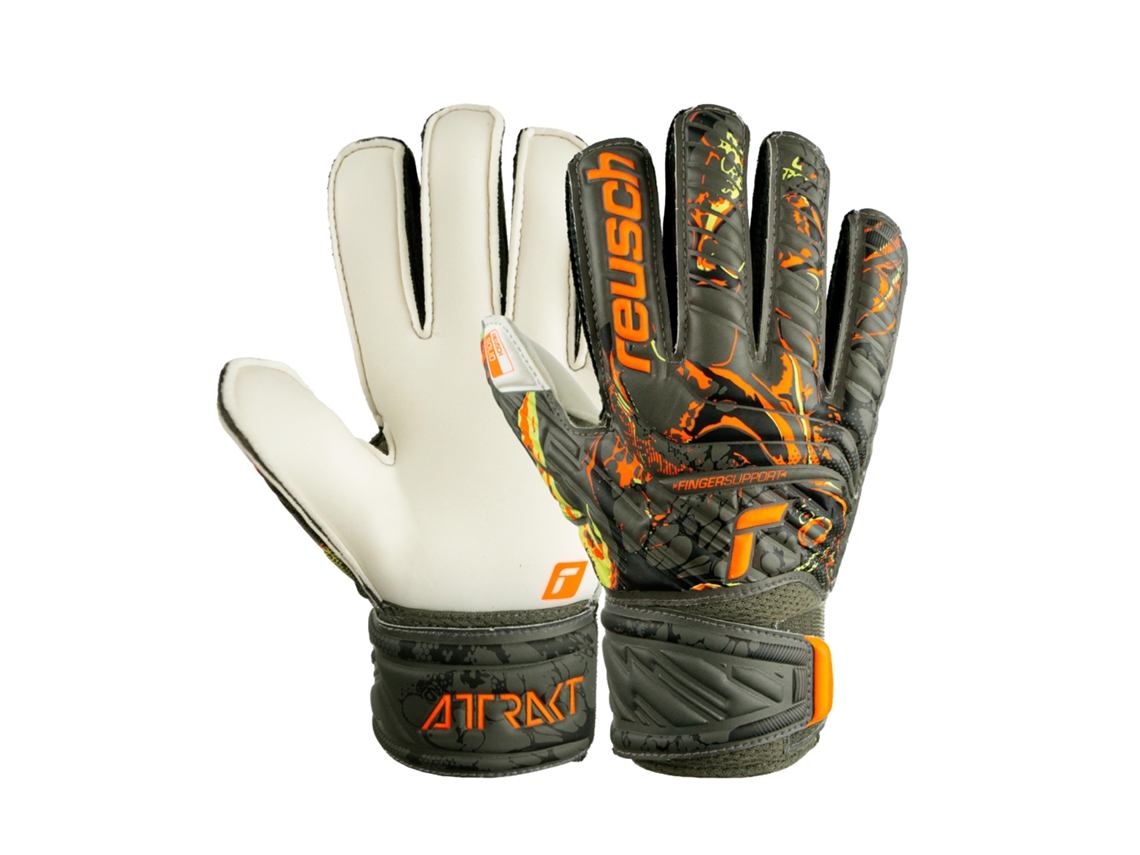 Luvas de guarda-redes para crianças Reusch Attrakt Solid Finger Support ...