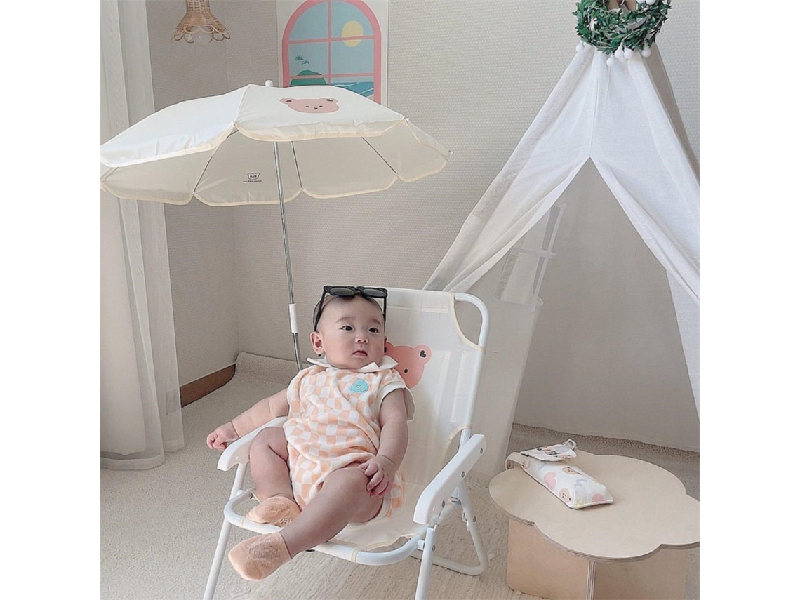 Cadeira de Campismo Ao Ar Livre Cadeira de Praia com Guarda-Chuva SITAY ...