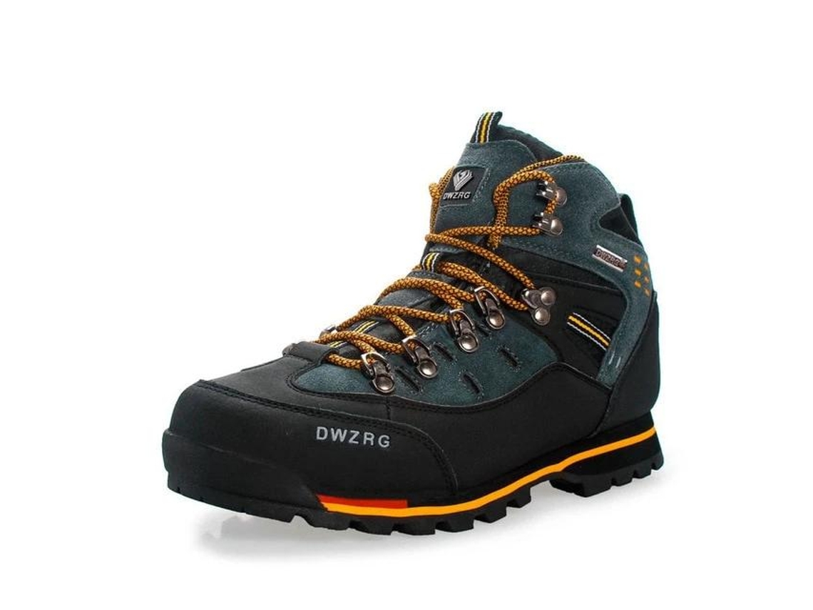 Botas para Homem SLOWMOOSE Couro Impermeável para Escalada Preto ...