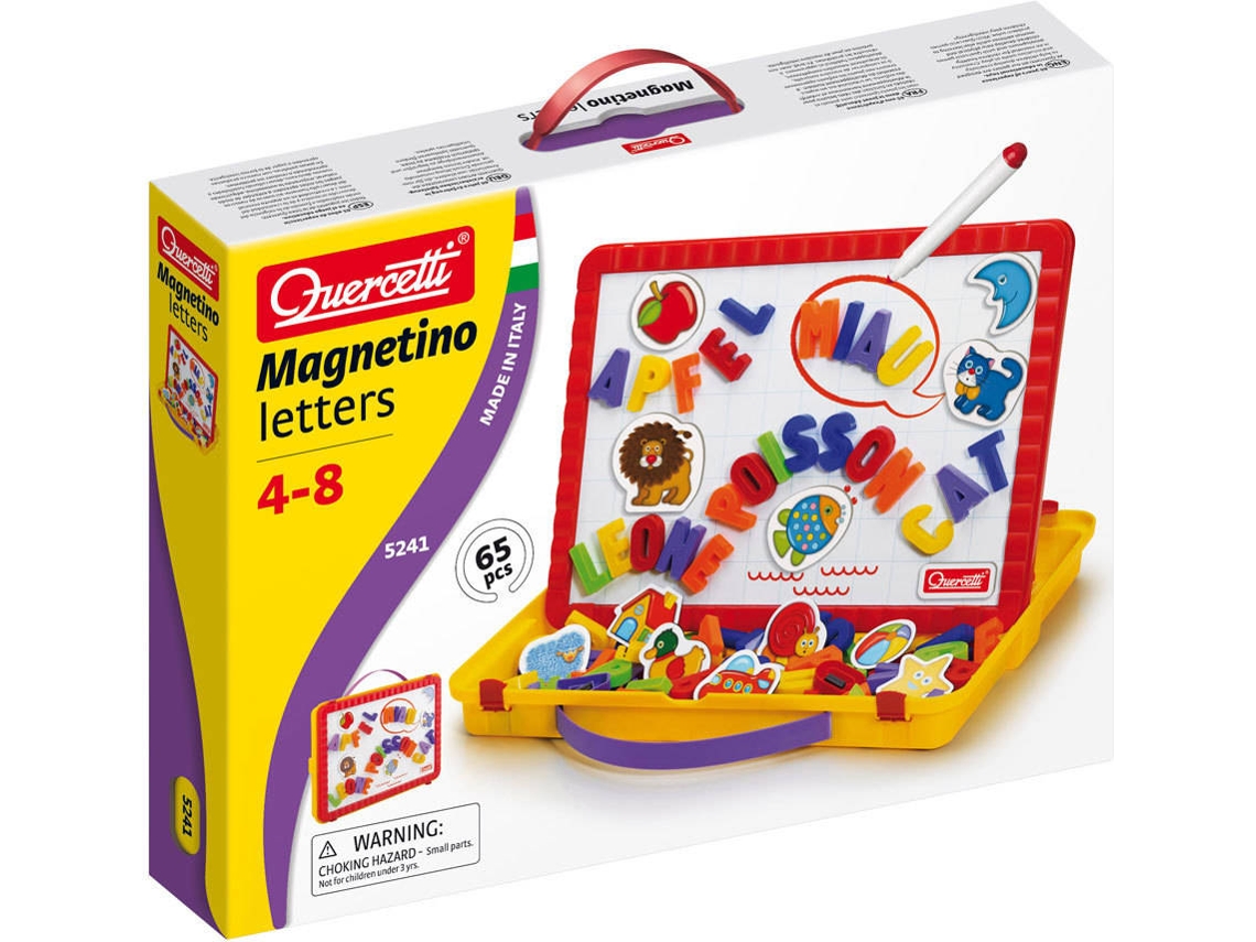 Jogo Educativo QUERCETTI Malinha Quadro Letras Magnéticas 65 pcs (Idade ...