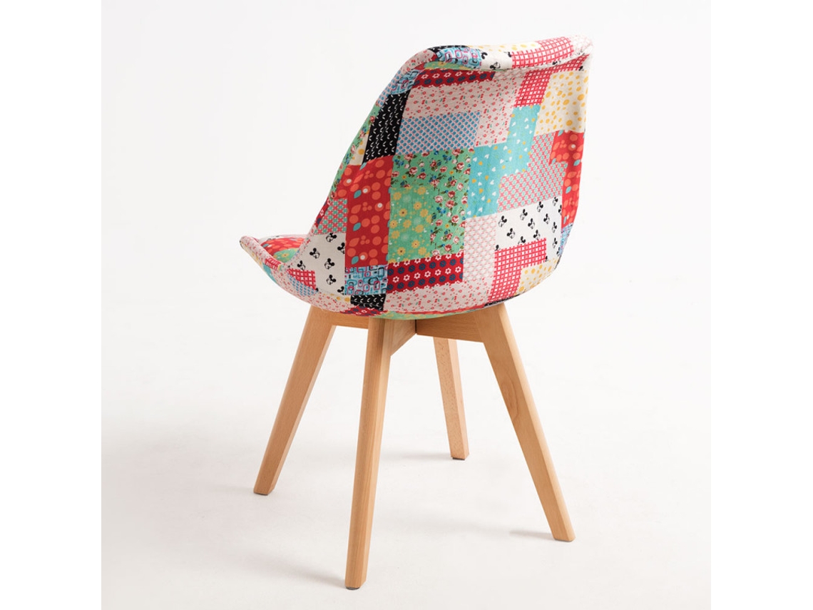 Conjunto 6 Cadeiras Synk Patchwork REGALOS MIGUEL (Tecido - Collage - 82x47x43cm) | Worten.pt