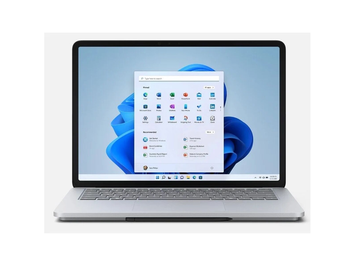 Portátil MICROSOFT 2 em 1 Surface Laptop Studio I7-11370H 14.4 Qwerty ...