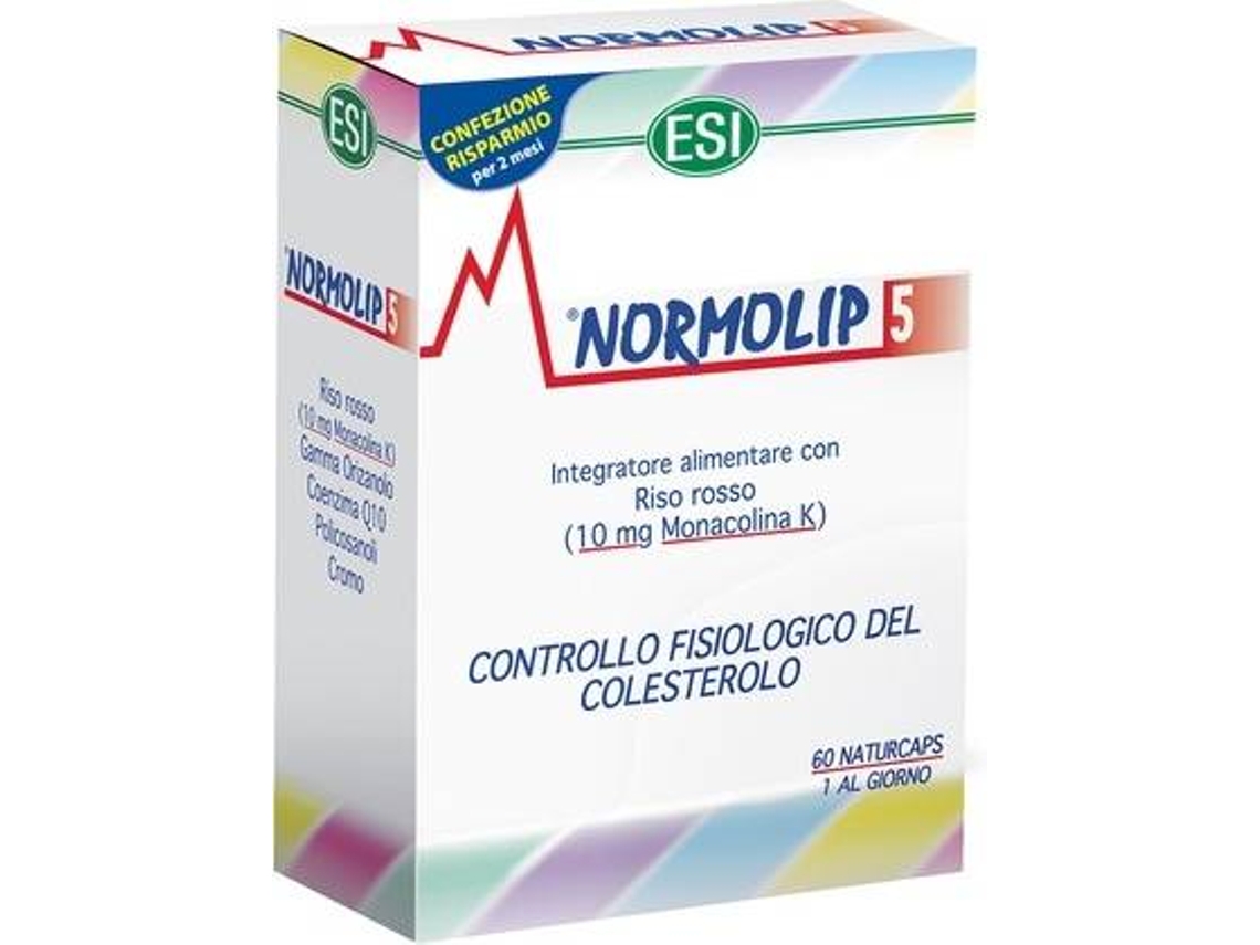Suplemento Alimentar ESI Normolip (60 cápsulas vegetais) | Worten.pt