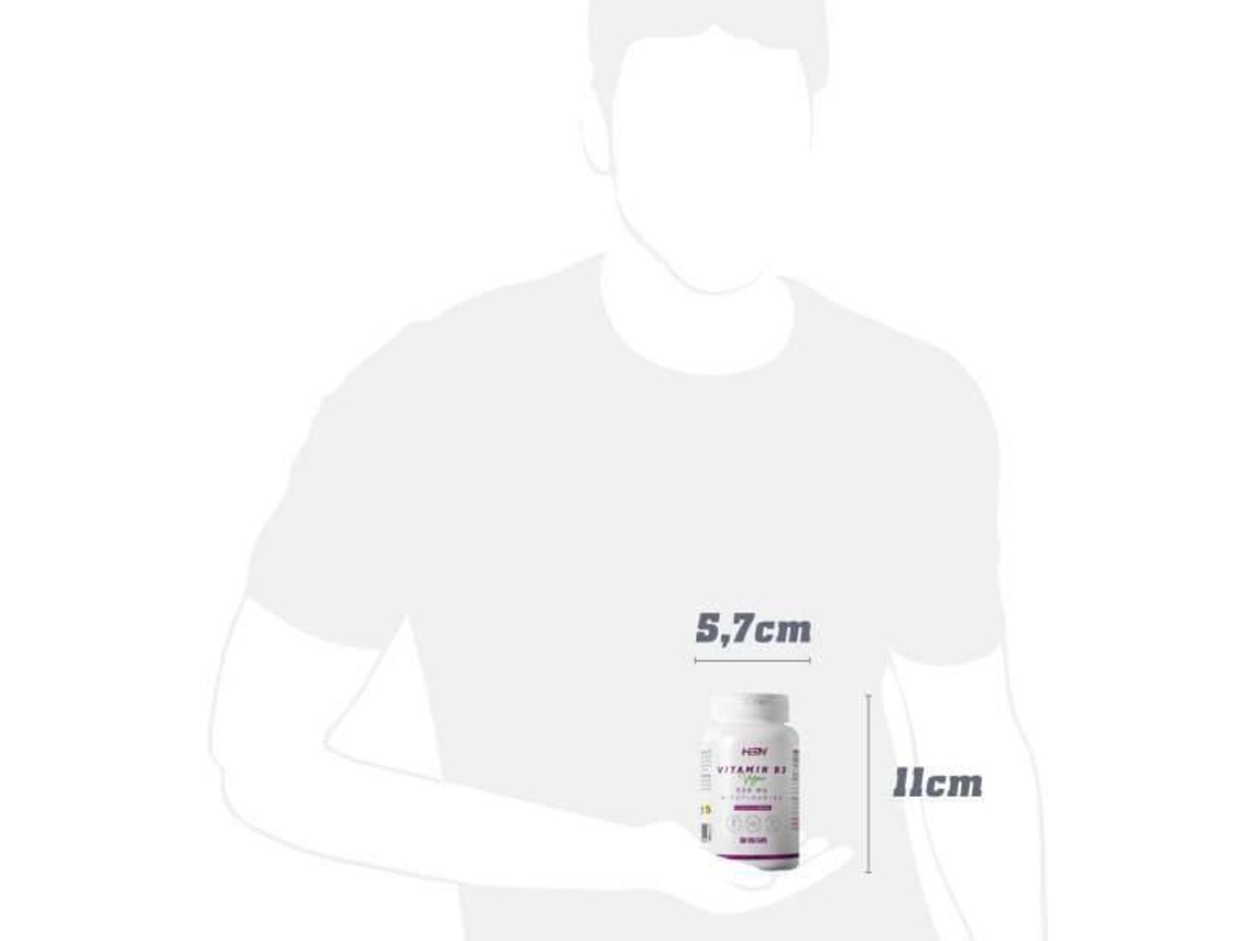 Suplemento Alimentar HSN Vitamina B3 Nicotinamida (120 veg caps ...