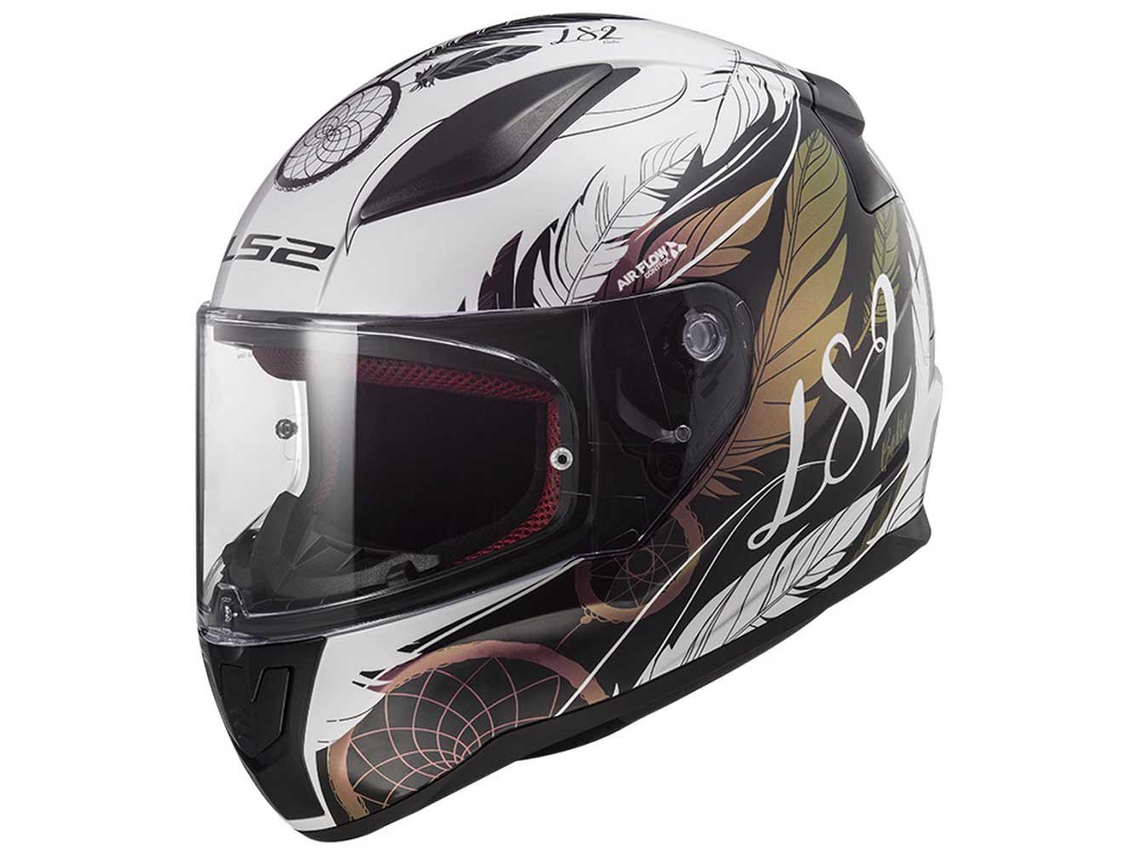 Capacete LS2 FF353 Rapid Boho White Black Pink (Tam: XS) | Worten.pt