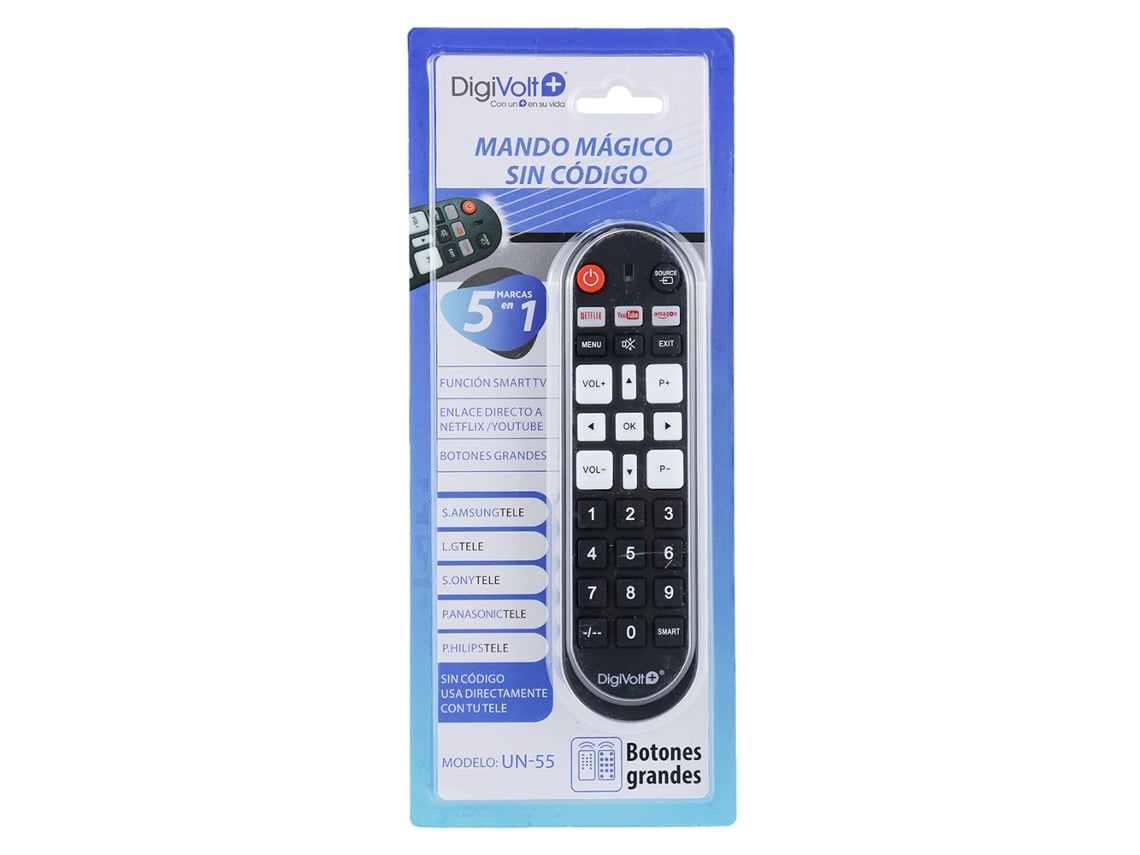 Comando Universal Para Smart Tv Digivolt Un-55 (Preto) | Worten.pt