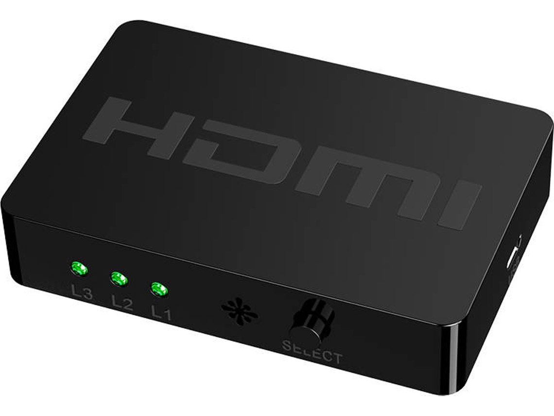 Switch HOWEI HW-HD301M (Hdmi - 3 em 1) | Worten.pt