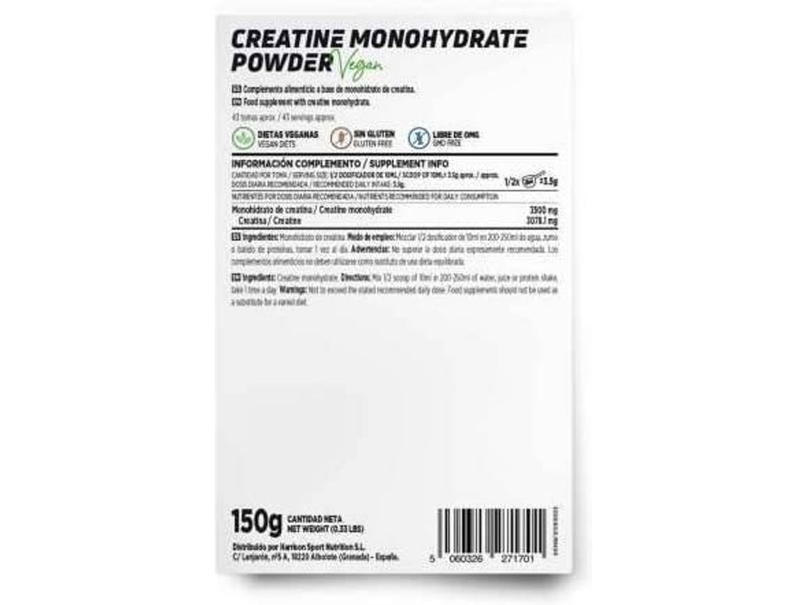 Suplemento Alimentar HSN Creatina Monohidrato (150g) | Worten.pt