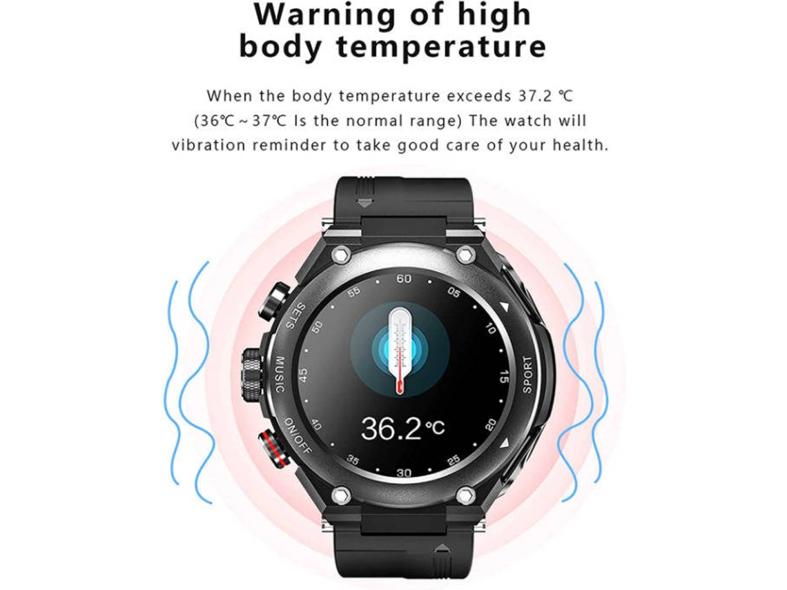 Smartwatch CHRONUS T92/317-R1 Preto | Worten.pt