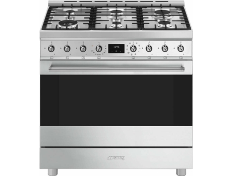 Fogão SMEG Série Sinfonia C9GMX2 (115 L - Gás Natural - Inox) | Worten.pt