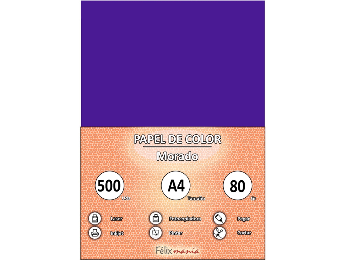 Papel 80Gr A4 Roxo 500 Folhas | Worten.pt