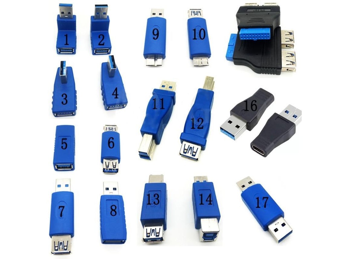 Adaptador SLOWMOOSE Usb 3.0 Tipo a A B/Micro/Mini/Macho para Fêmea[N ...