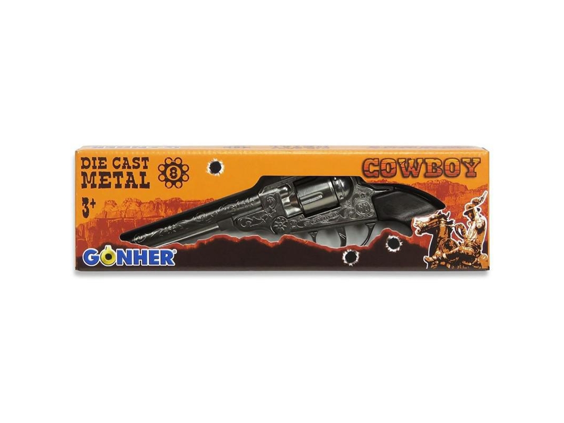 Gonher Revolver Cowboy Con 8 Disparos Color Metal 88/0 | Worten.pt
