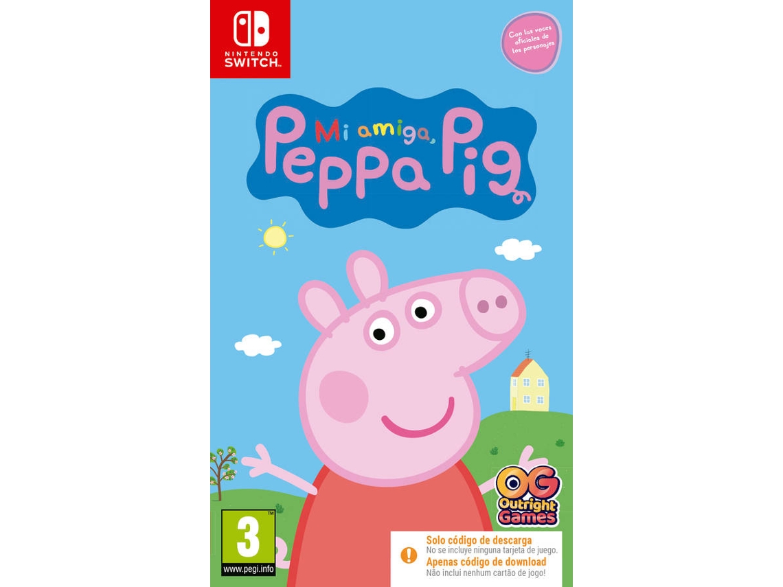 Jogo Nintendo Switch My Friend Peppa Pig (Código de Descarga na Caixa ...