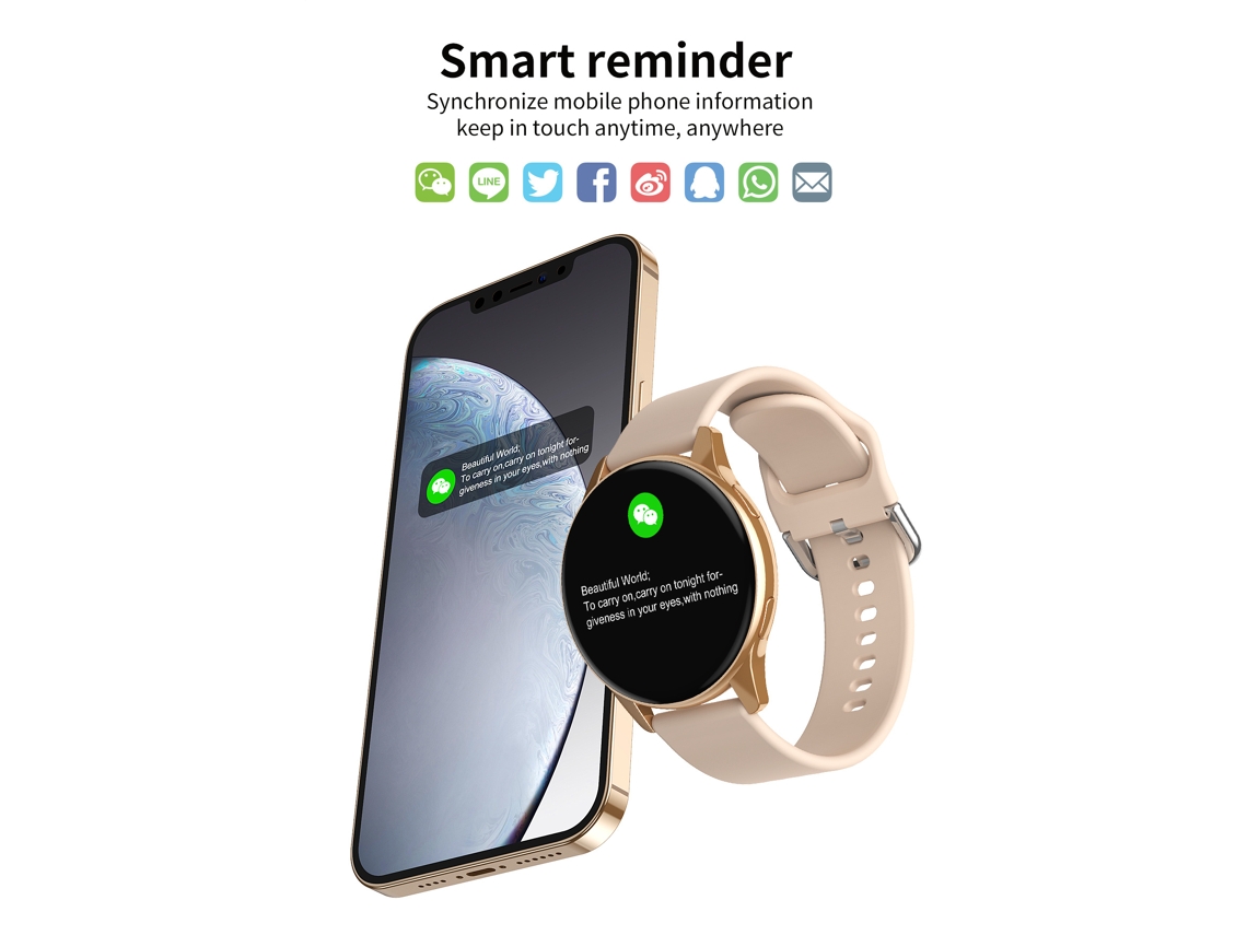 Smartwatch REDCORINGE Bluetooth Chama Relógios Fitness Relógio ...
